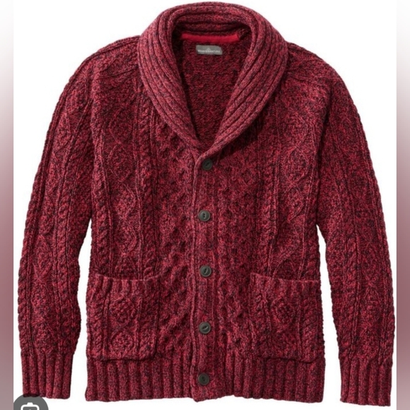 L.L. Bean | Sweaters | Ll Bean Signature Fisherman Cable Knit Cardigan ...